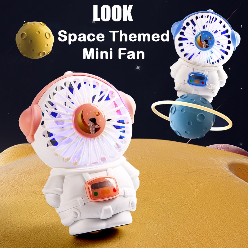 Astronaut Fan Handheld Small Fan USB Charging Desktop Children Student ...