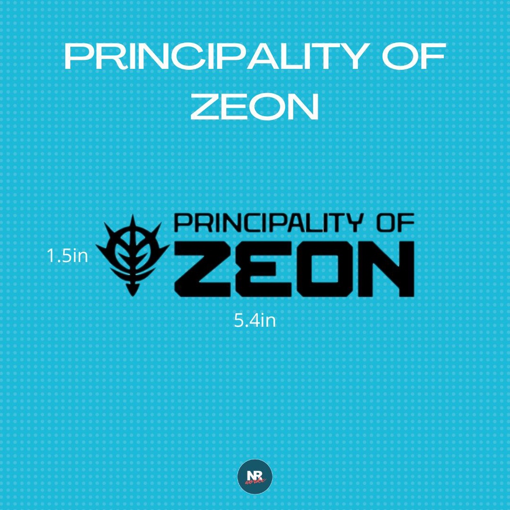 Principality of Zeon Vinyl Decal Anime Sticker | Shopee Philippines