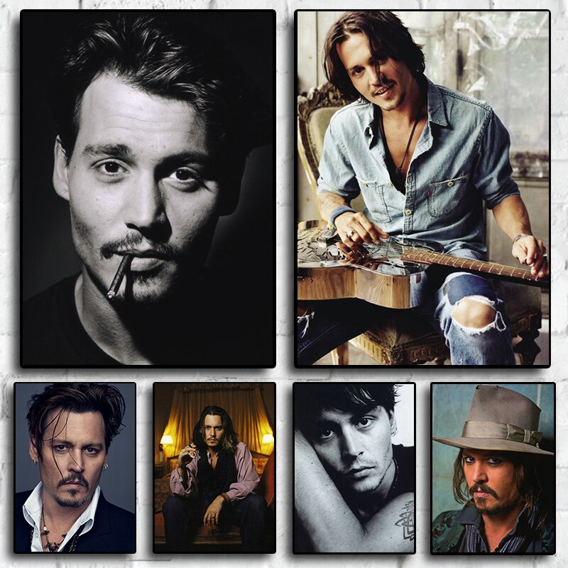 Famous American Actor And Movie Star Johnny Depp Poster Bedroom Living ...