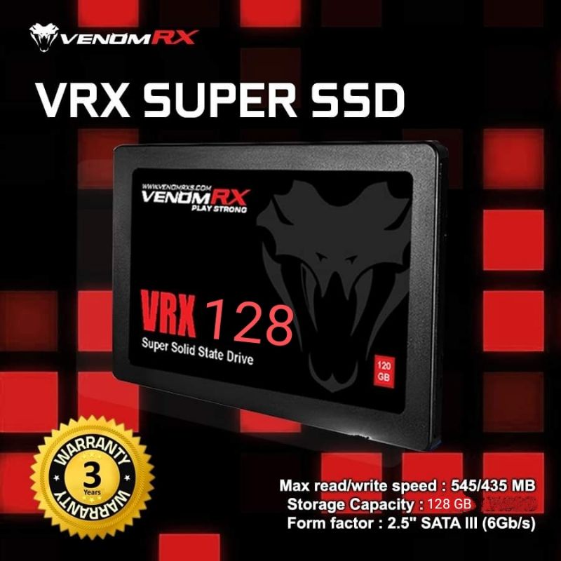Venomrx SSD 128GB SATA III | Shopee Philippines
