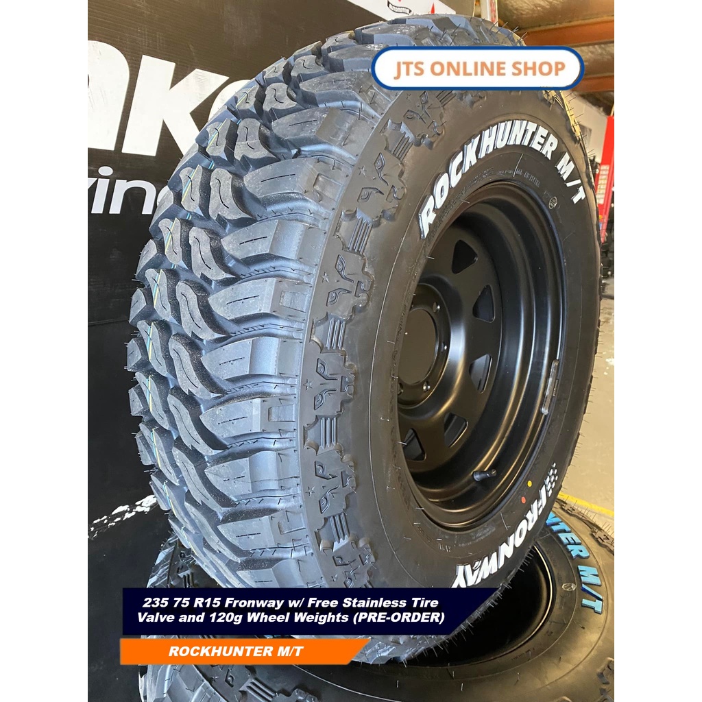 235/75R15 Fronway w/ Free Stainless Tire Valve and 120g Wheel Weights (PRE-ORDER) | Shopee ...