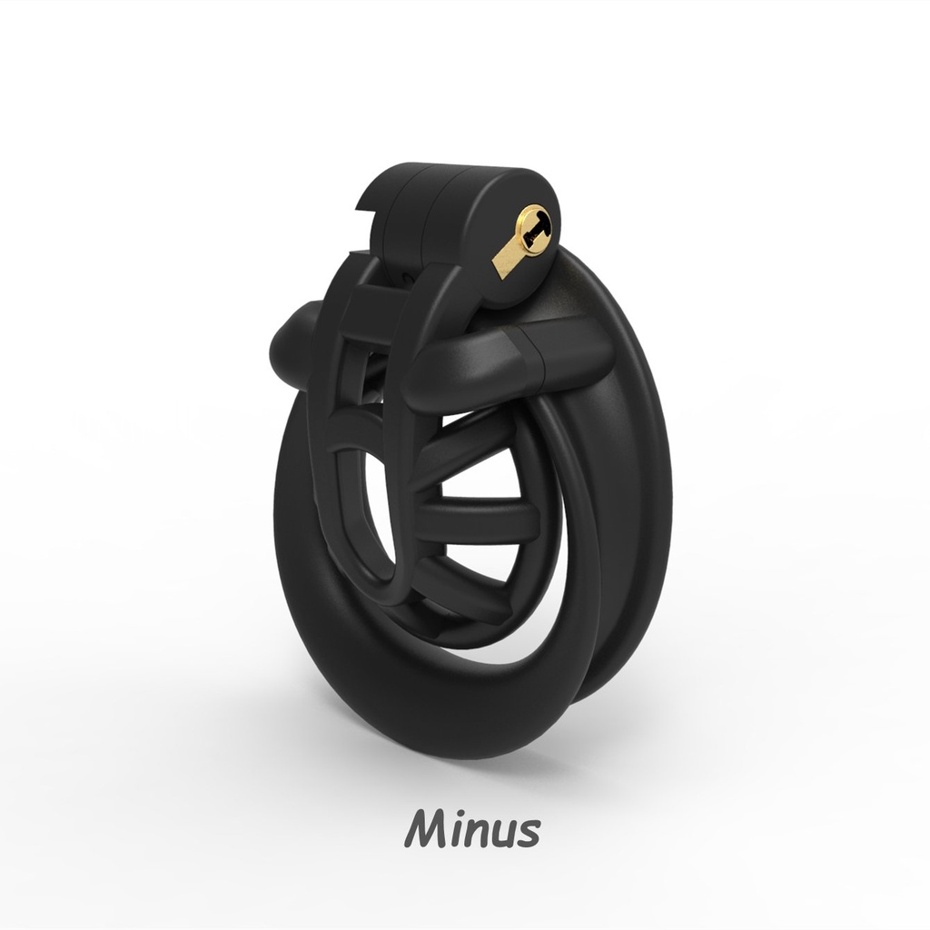 2021 3d Printed Minus Plus Cage Male Chastity Device Double Arc Cuff