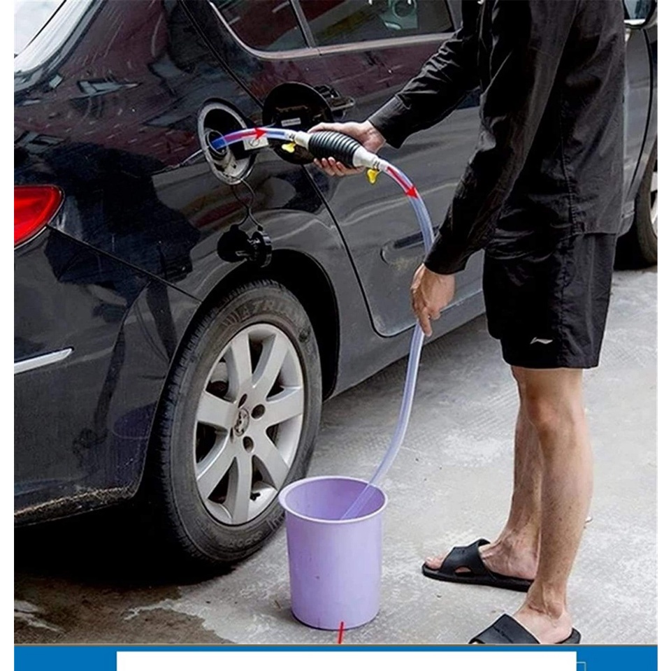 Hawaii High Flow Siphon/Oil Sucker Hand Pump Portable Manual Car Fuel ...