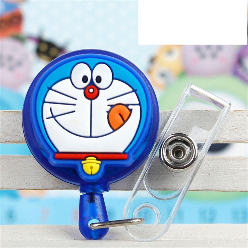 DARON Retractable Badge Reel Cute Cartoon Name Tag Doraemon Nurse ...