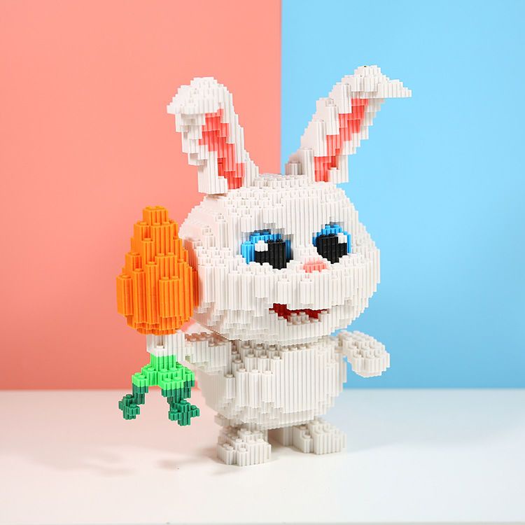 Compatible With Lego Big White Rabbit Small Particle Building Blocks ...