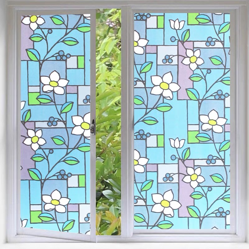 Window Wallpaper window glass sticker design Decal Adhesive Bathroom ...