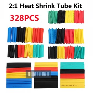 【Ship from Manila】530pcs/328pcs 164pcs Heat Shrink Tubing Insulation Shrinkable Tubes Assortment ...