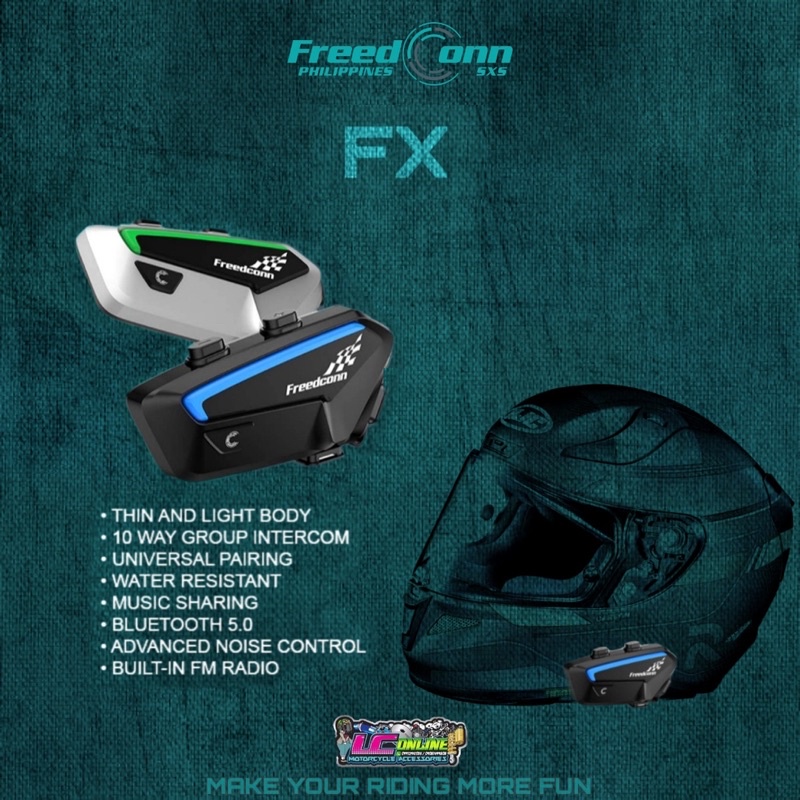 Freedconn FX Bluetooth Helmet Intercom | Shopee Philippines