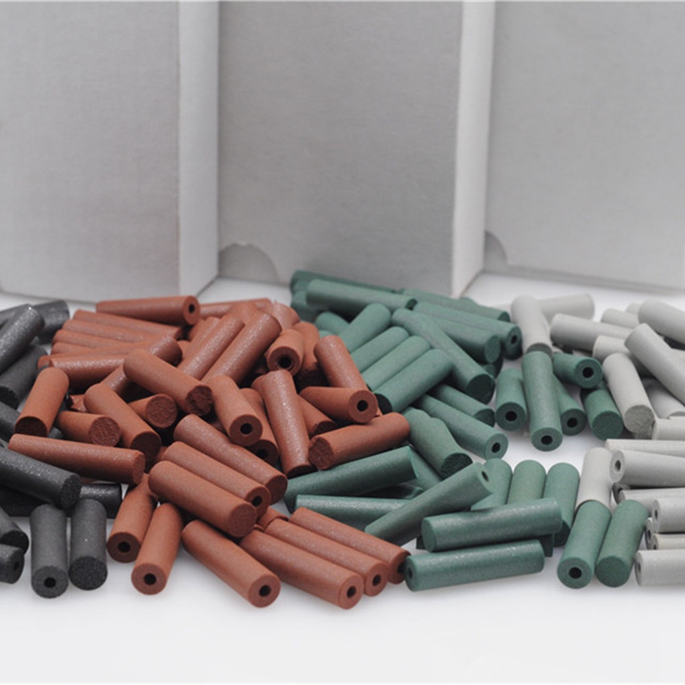100Pcs/Box Dental Lab Silicone Rubber Polishing Burs Polishers 2.35mm ...