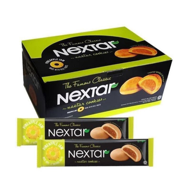 Nextar cookies pineapple jam Flavor (1 box contains 10 pieces) | Shopee ...