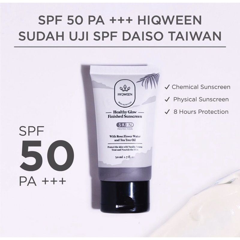 Hiqween Suncreen Face spf 50 PA++ Healthy Glow Finished Original Bpom ...