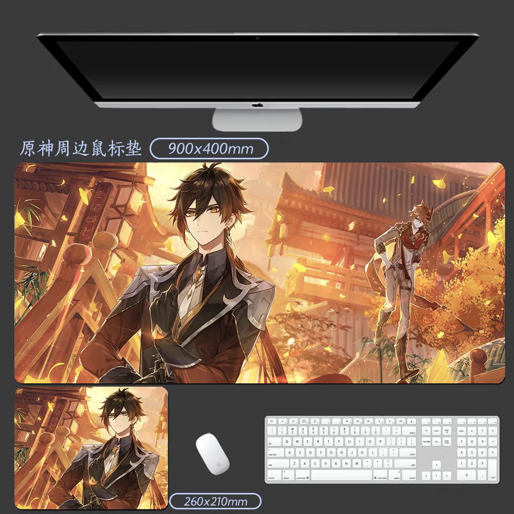 Genshin Impact Gaming Mouse Pad 90cm*40cm Large Size Yae Miko HuTao ...