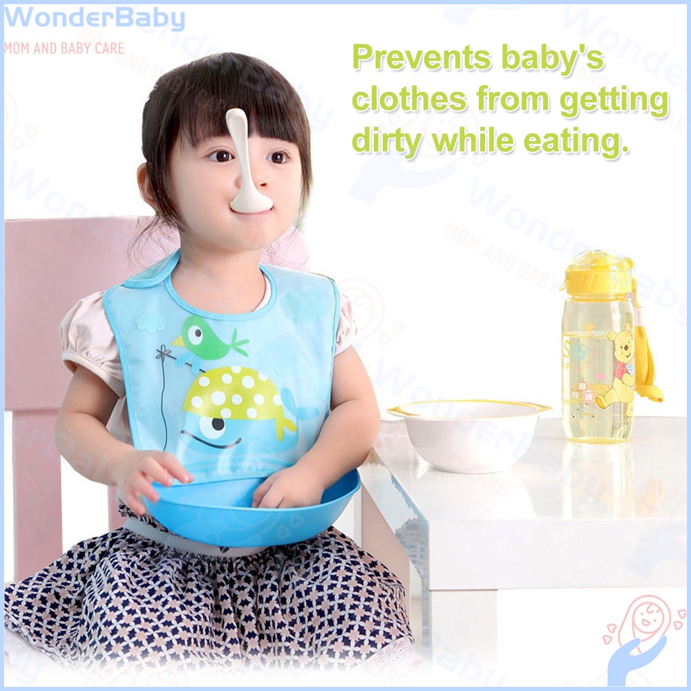 WD【COD】 Detachable bib for baby boy light waterproof bib | Shopee ...