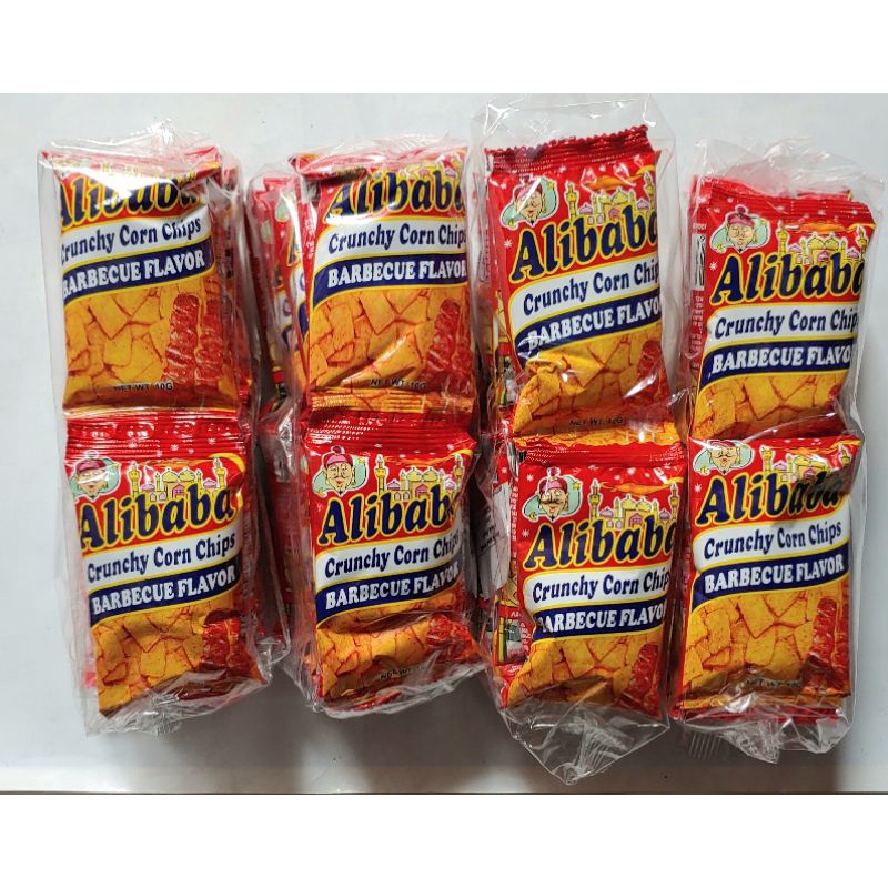 4 Pack Alibaba Crunchy Corn Chips BBQ | Shopee Philippines