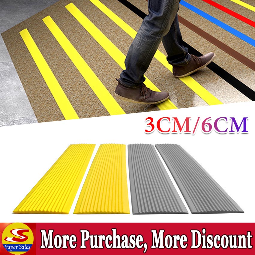 【SuperSales】PVC Stair Edge Tapes 1M Anti-Slip Rubber Stair Step Angle ...