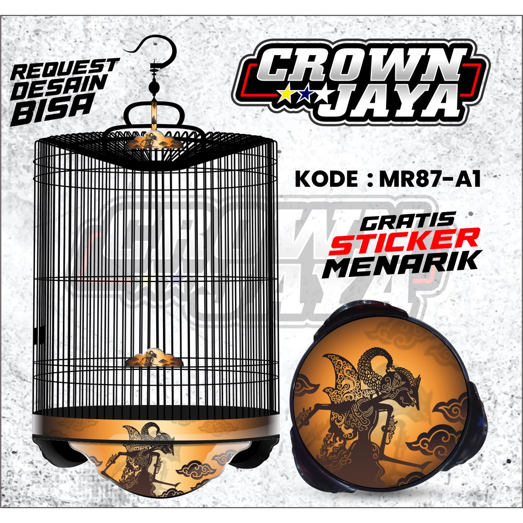 Accessories Sticker Cage Magpie/Decal Tabok Magpie Custom Motif/Decal ...