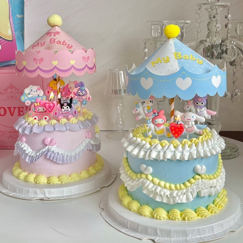 [Spot] *** Instagram style **** Cute cake baking toppings Small Car Big ...
