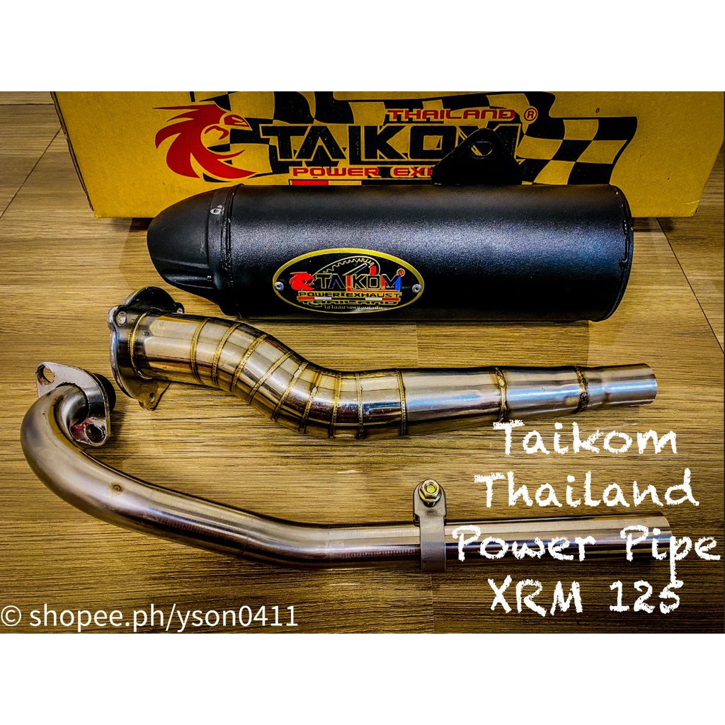 Taikom Pipe XRM 125 / RS125 Taikom Thailand Black | Shopee Philippines