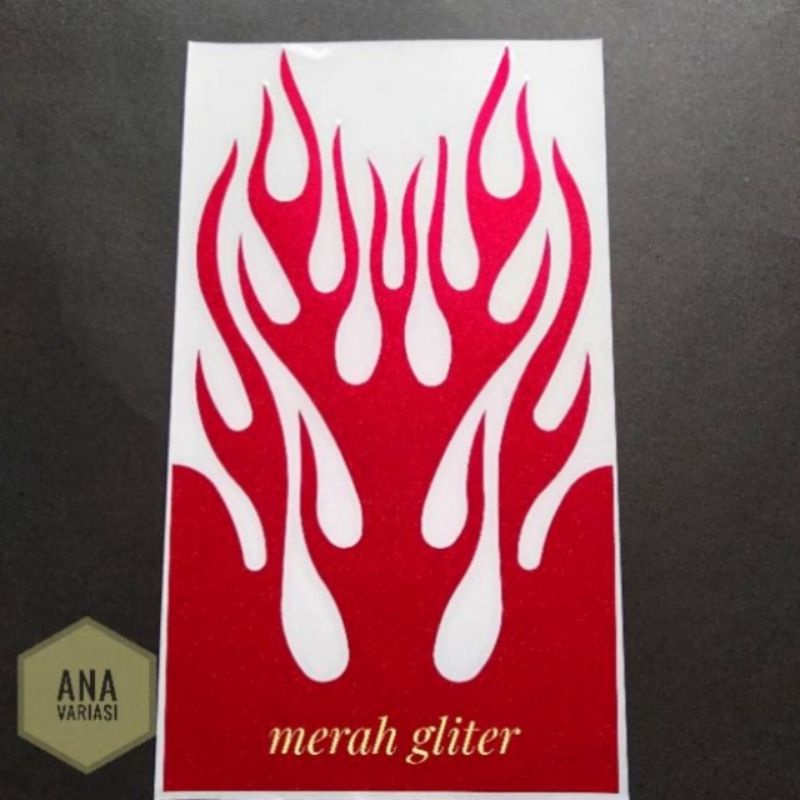 Motorcycle Front Fender Stickers, Fire cutting Stickers, Front Fender ...