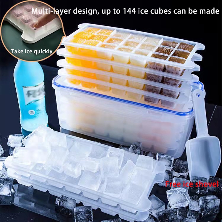 144 grids With box Ice shovel Cream Cocktail Cold Drink Ice Molder Ice ...