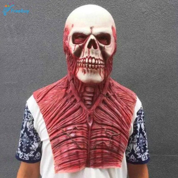 Halloween Party Skull Latex Mask Anatomy Skull Mask | Shopee Philippines