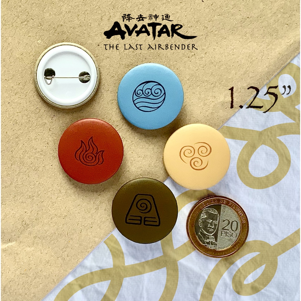 Avatar the Last Airbender themed Button Pin | Badge Pin, Tote Pin ...