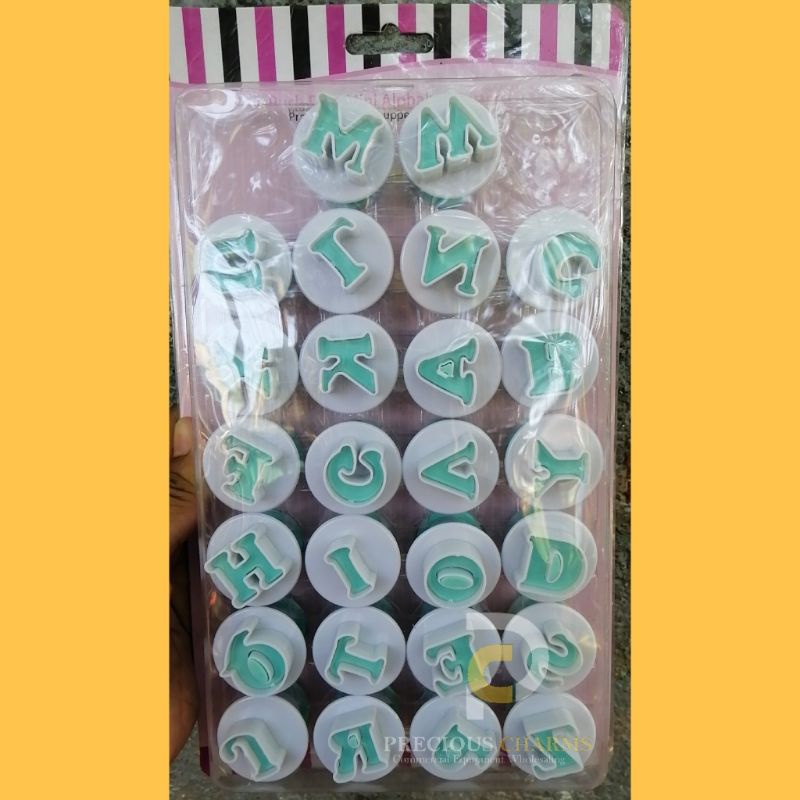 PUSH EASY MINI ALPHABET CUTTER / FONDANT LETTER CUTTER | Shopee Philippines