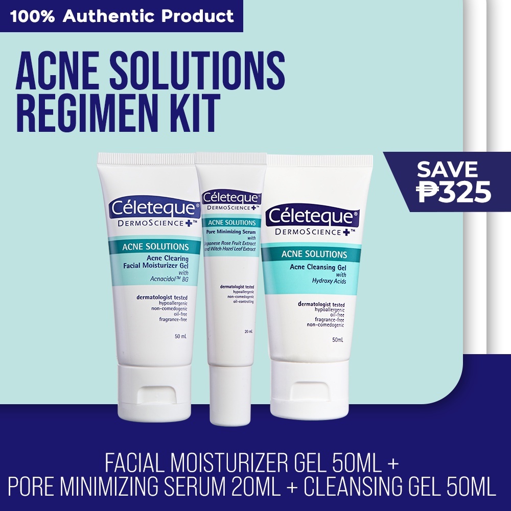 Celeteque Acne Solutions Regimen Kit (Save Php 325) | Shopee Philippines