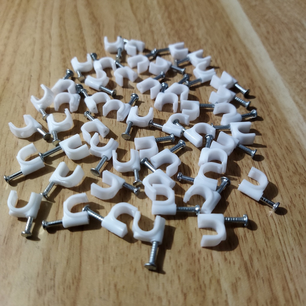 50 pcs Cable Clips for Ethernet Lan Cable | Shopee Philippines