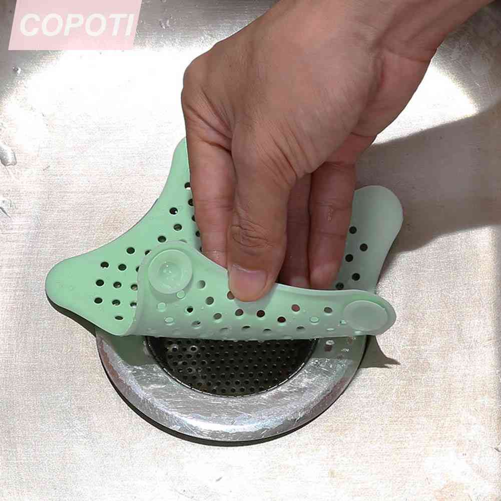 4 Colors PVC Kitchen Sink Filter Sewer Drain Hair Colanders Strainers ...