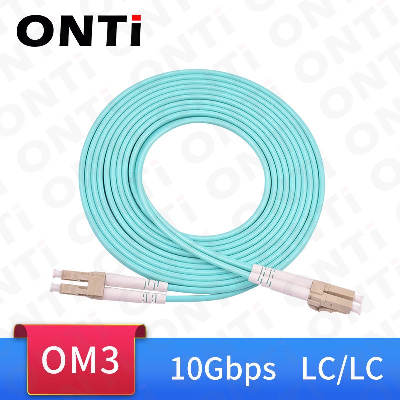 ONTi 5PCS OM3 Duplex 10G Multimode Cable 2.0mm 3.0mm 50/125μm LC UPC-LC ...