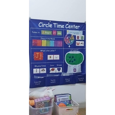 *Top* Circle Time Center Classroom Pocket Chart Educational Chart ...