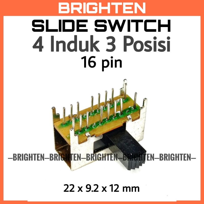 Slide Switch Slide 3 Position 4 Mains 16 Pins | Shopee Philippines