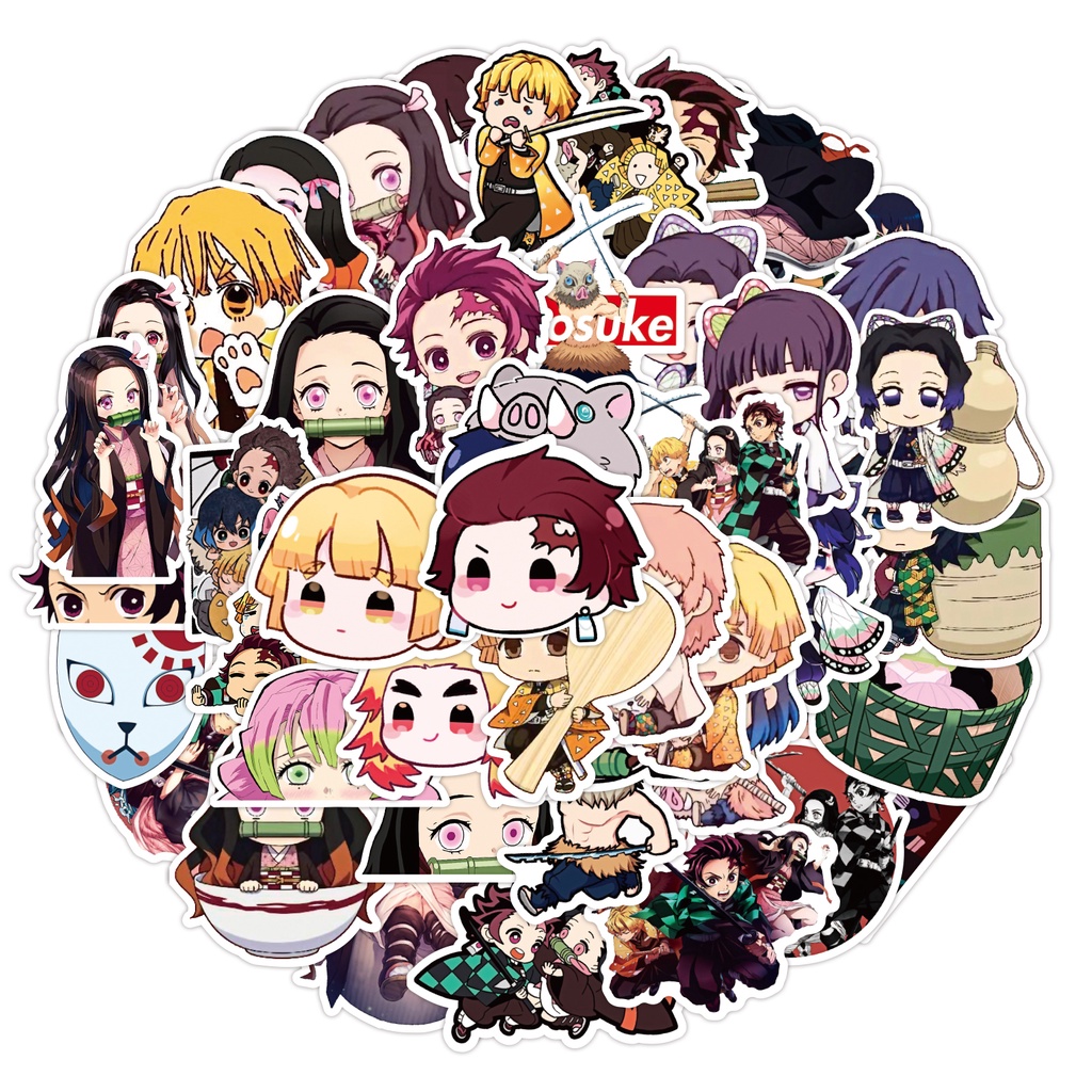 50pcs Set Anime Sticker Waterproof Cellphone Laptop Stickers Set One ...