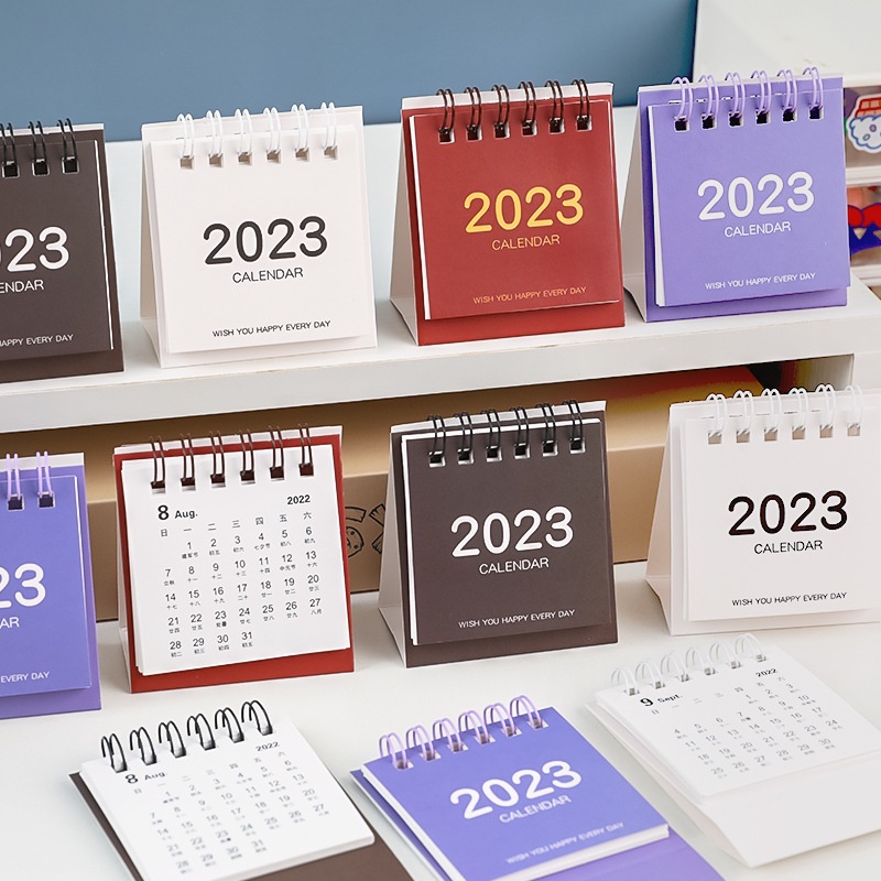 1 PC 2023 Ins Mini Desk Calendar Small Fresh Student Portable Note ...