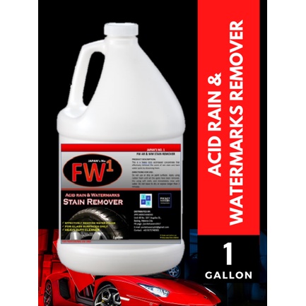 FW Acid Rain and Watermarks Remover 1 Gallon (Auto Car Glass Window ...