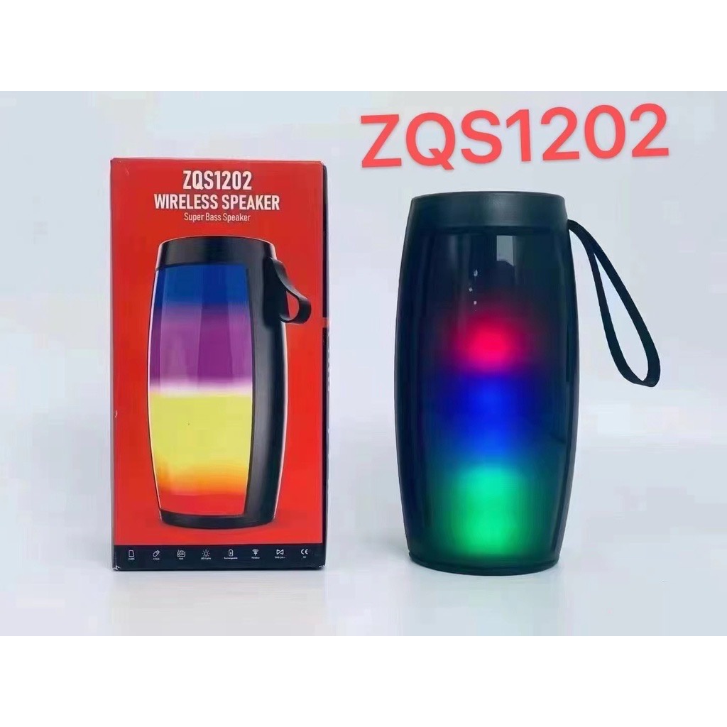 ZQS-1202 LED Sound Portable Colorful Home Audio Bluetooth Wireless Sp | Shopee Philippines