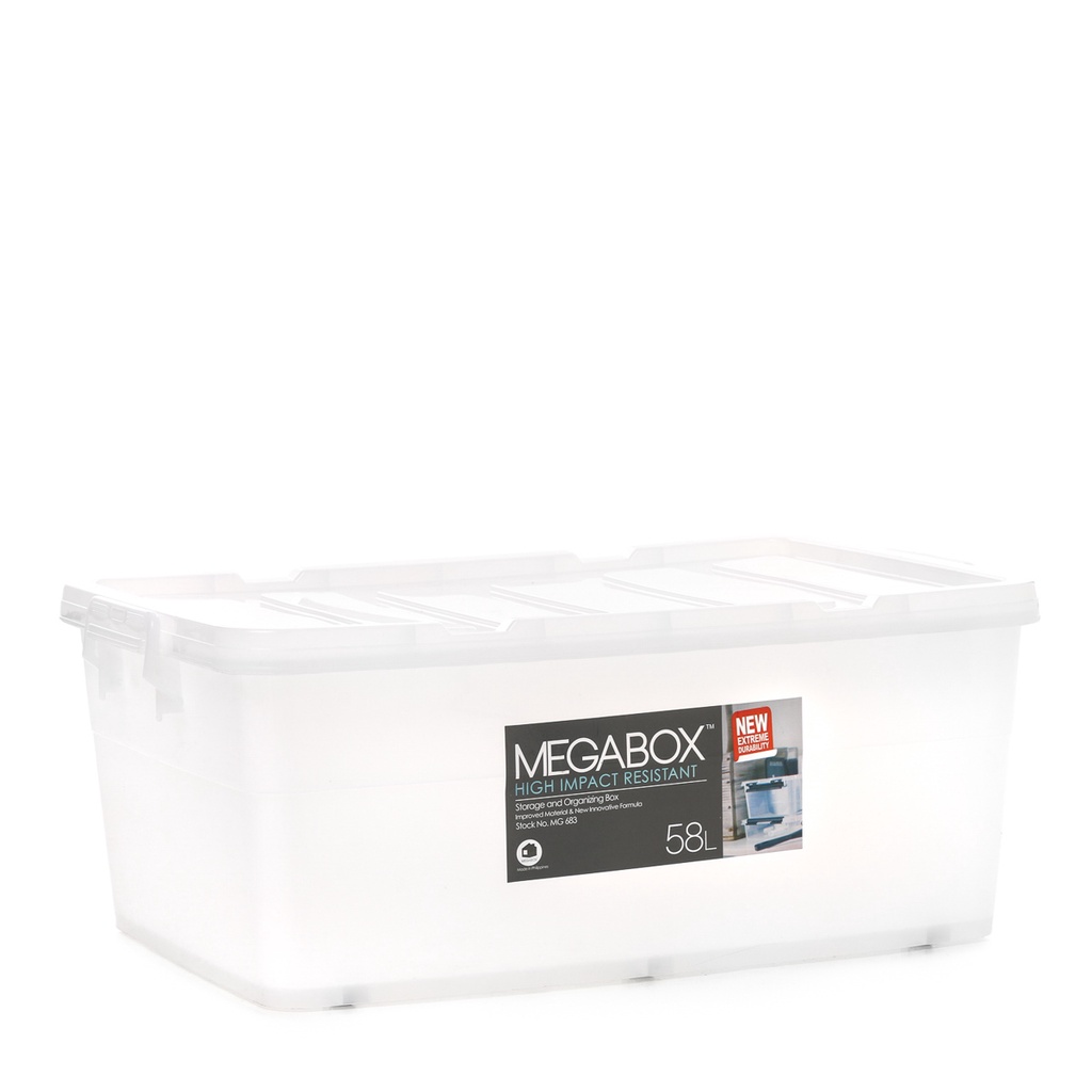 Megabox High Impact Resistant Storage Box 58L | Shopee Philippines