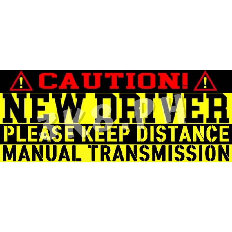 Magnetic Car Stickers CAUTION | New Driver, Student Driver, Female ...