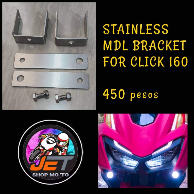 CLICK 160 STAINLESS MDL BRACKET | Shopee Philippines