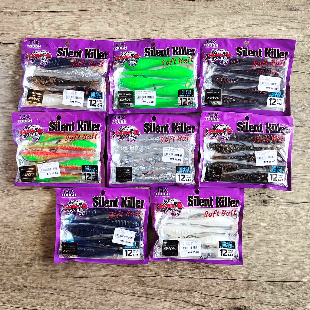 Sawa-D Silent Killer 12CM Soft Bait with free Worm Hook(2pcs) | Shopee ...