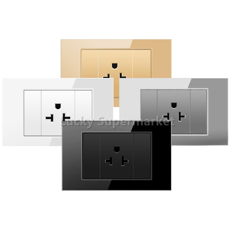 118 type 20A air-conditioner air conditioning socket toughened glass panel socket wall socket ...