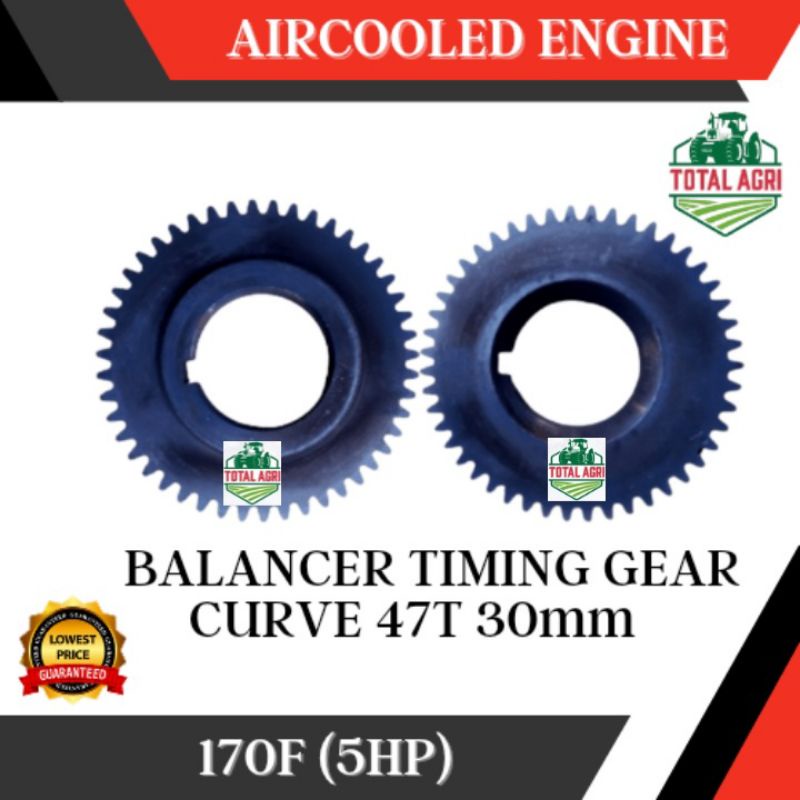 Balancer Timing Gear Curve/Flat 170F Aircooled Diesel Engine 5HP ...