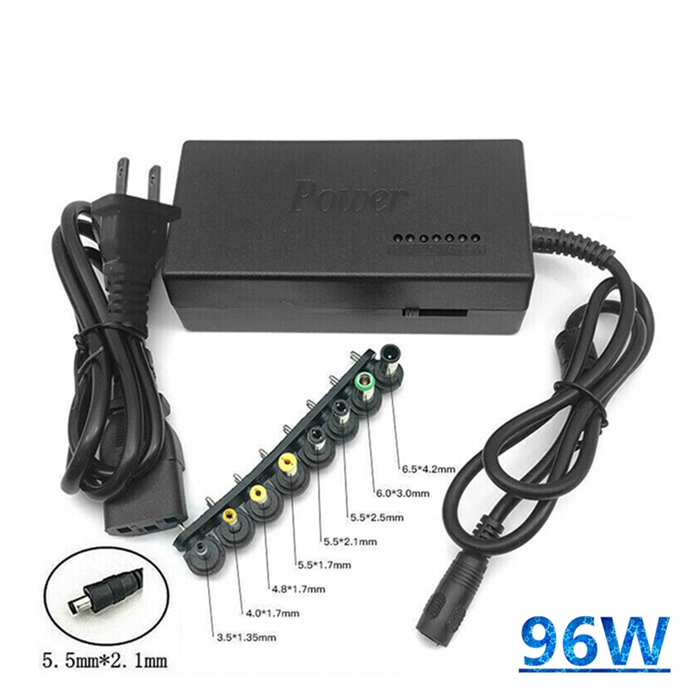 8 IN 1 96W UNIVERSAL Power Supply LAPTOP CHARGER For Laptop Notebook ...