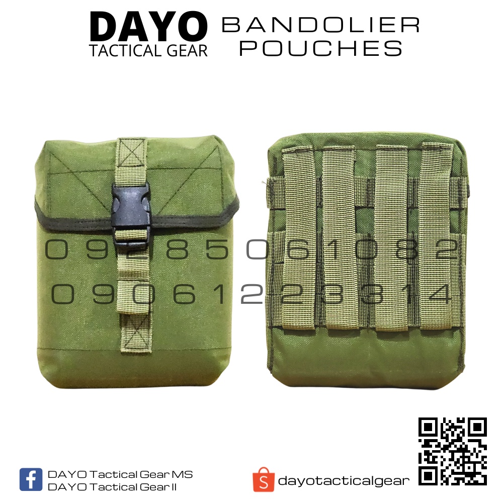 DAYO Molle system K3 Pouch OD GREEN | Shopee Philippines