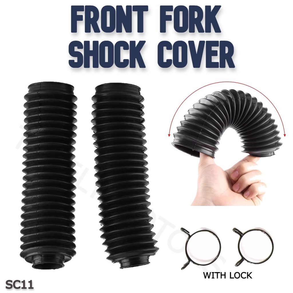 RUSI SURF | MOTORCYCLE UNIVERSAL RUBBER SHOCK COVER FRONT FORK COVER ...