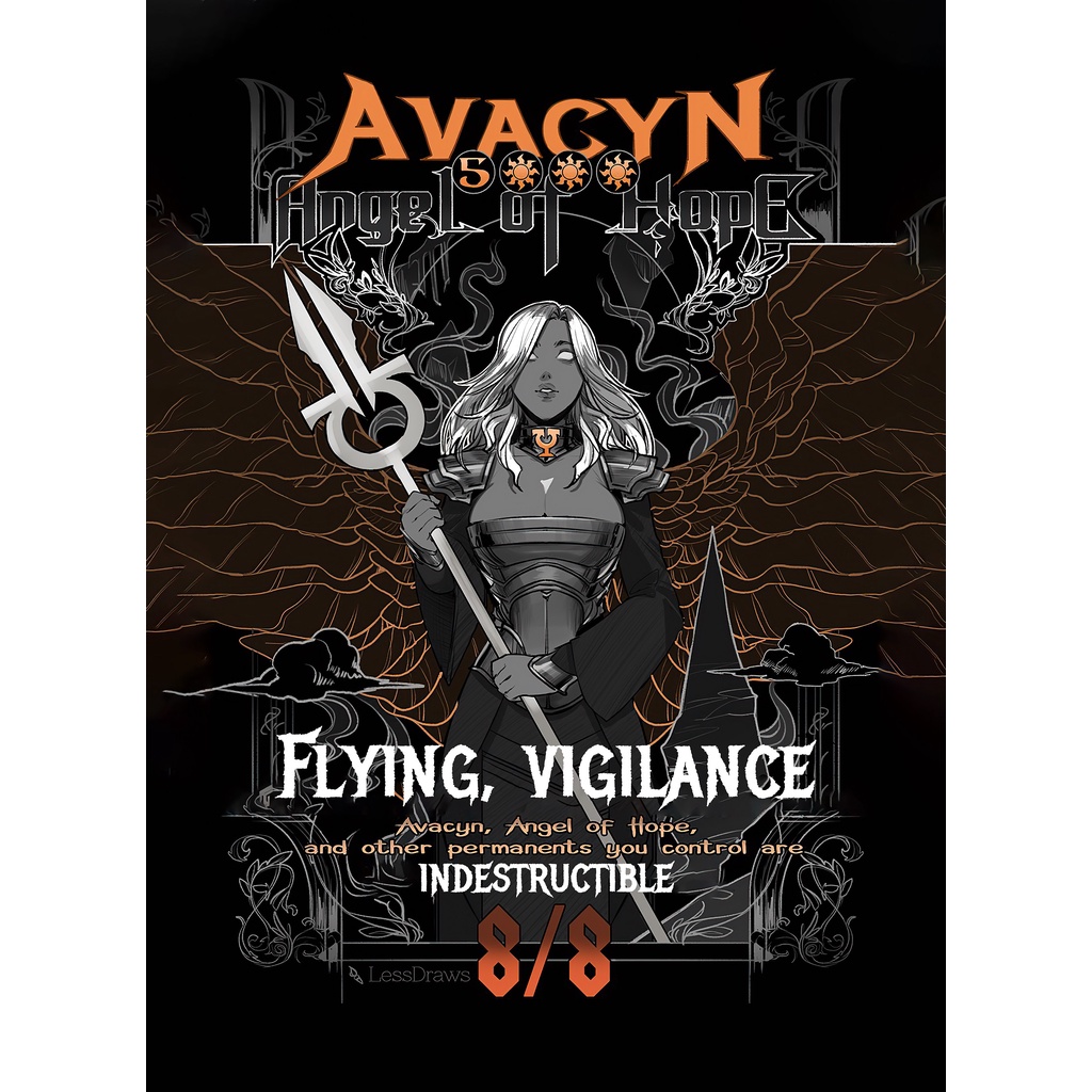 Custom Art Card - Avacyn, Angel of Hope (Showcase) | Shopee Philippines