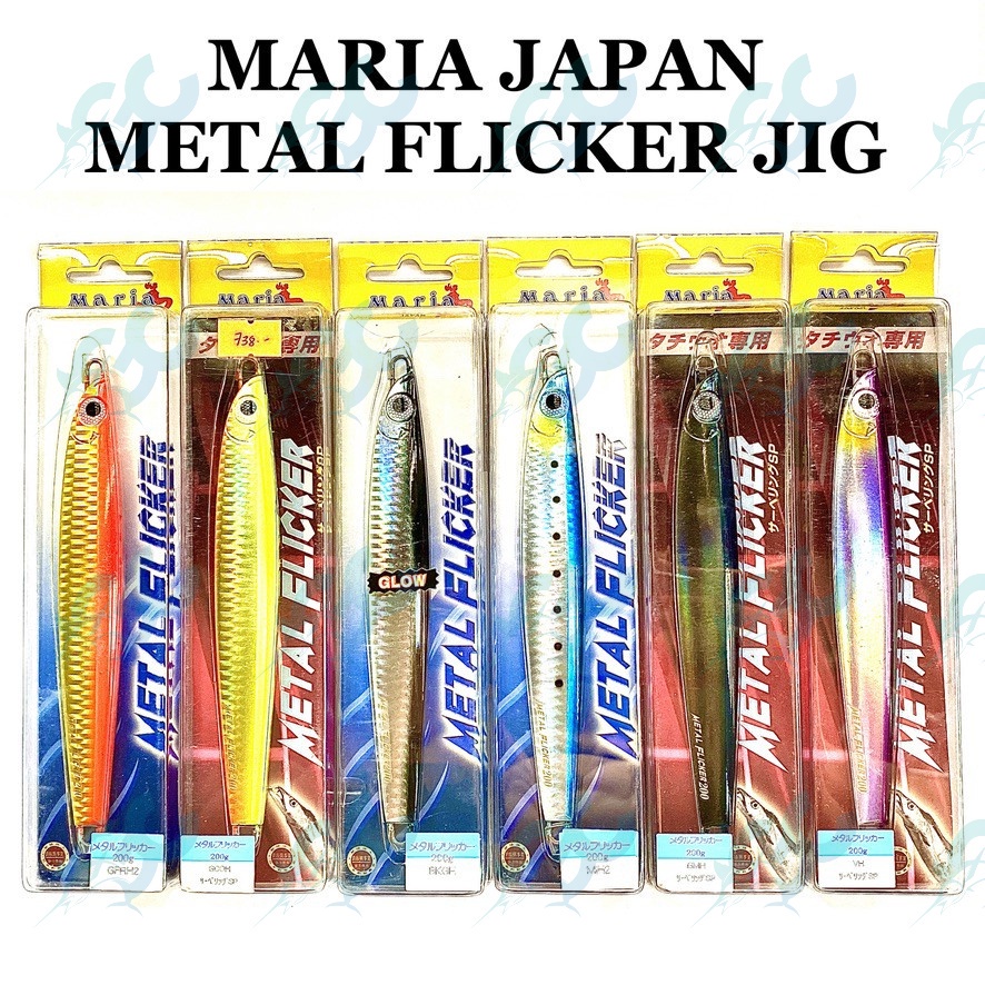 MARIA JAPAN Metal Flicker Jig 160g 200g Fishing Jigs | Shopee Philippines