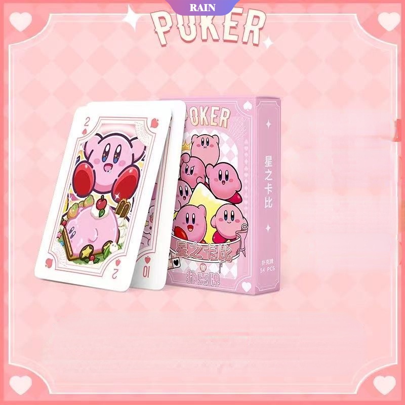 New Cute Kawaii Cartoon Games Kirby Super Star Playing Cards Game Kirby ...