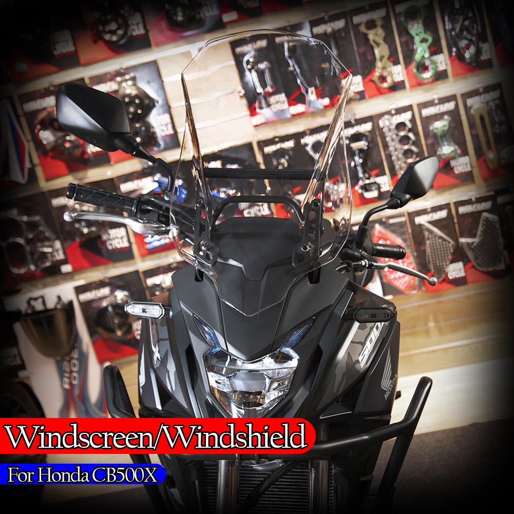 LJBKOALL For Honda CB500X Windshield Windscreen Fairing Wind Deflector ...